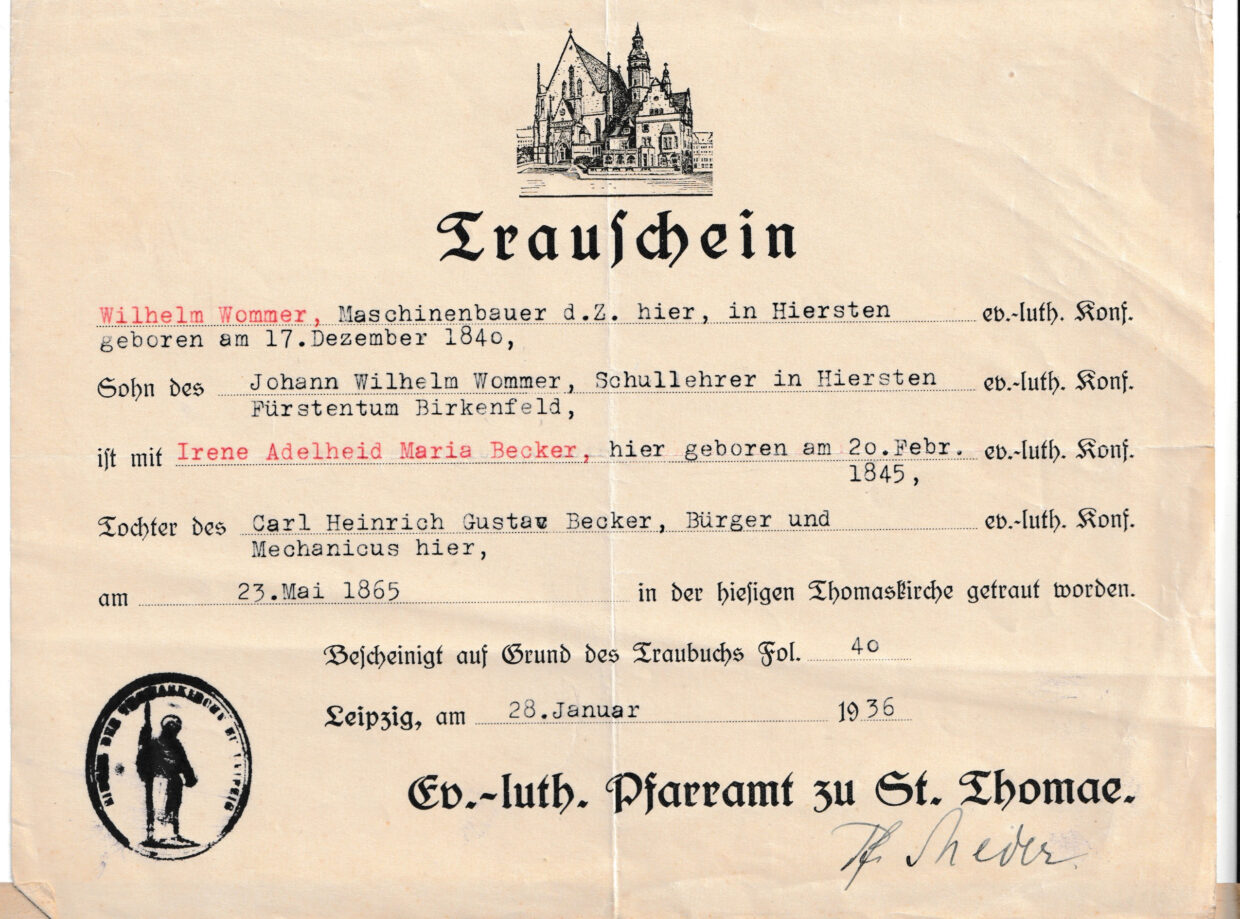 Wilhem Wommer – Biogramm – Wommer Web Archiv